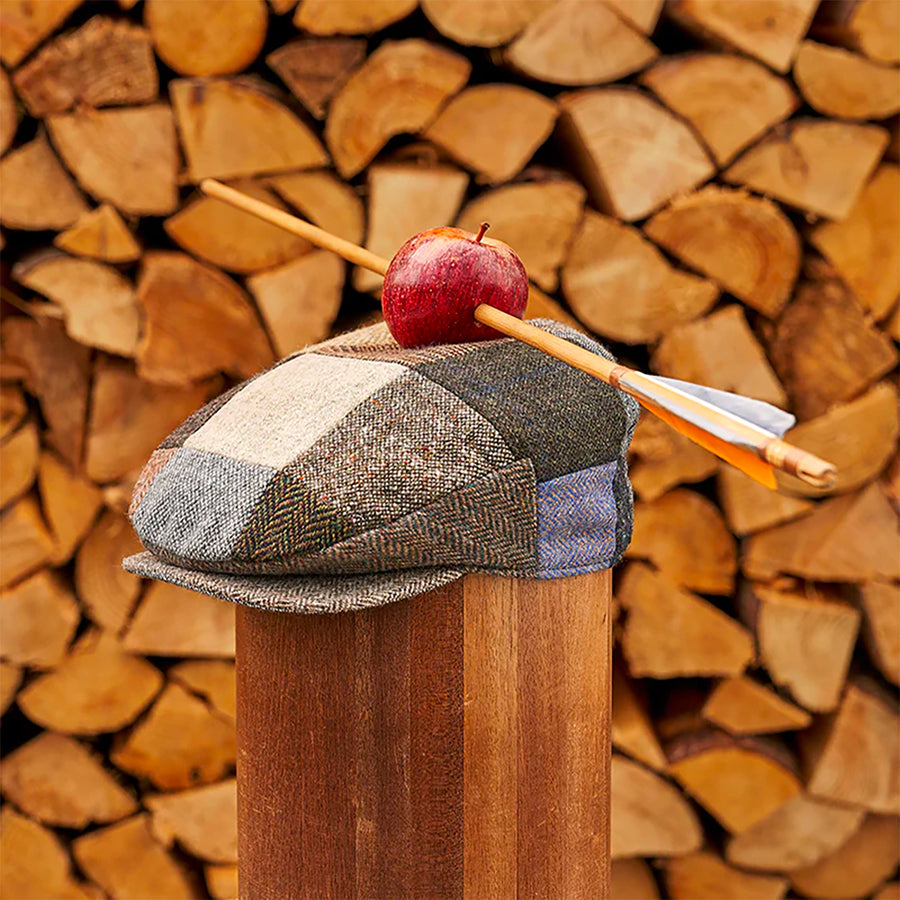 Vintage Cap Patchwork Tweed